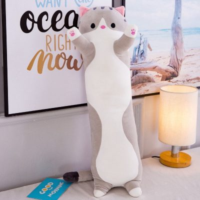 Kawaii Long Cat Plush – My Heart Teddy