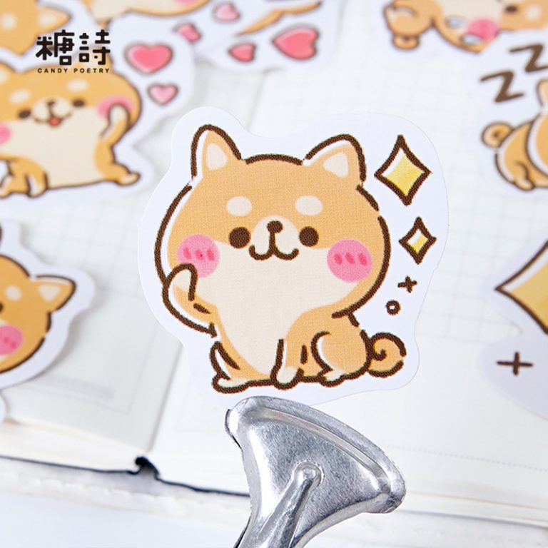 45 Pieces Kawaii Shiba Inu Stickers – My Heart Teddy