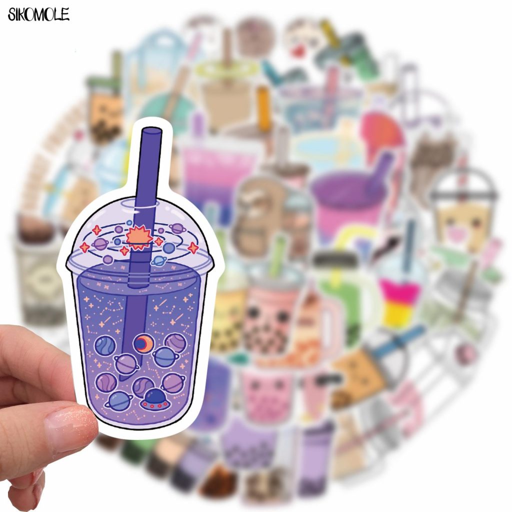 Kawaii Boba Tea Stickers – My Heart Teddy